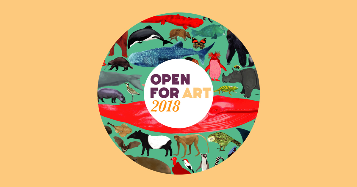 Open for Art. Brand identity, logo design and social media